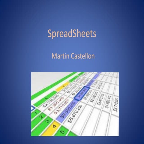 Spread sheets and linkedin | PPT