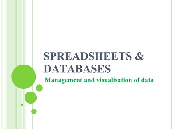Spreadsheet Application | PDF