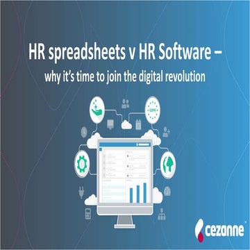 HR Spreadsheets v HR Software | PPT