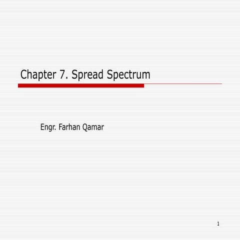 Spread Spectrum.ppt | Computer Networking | Computing