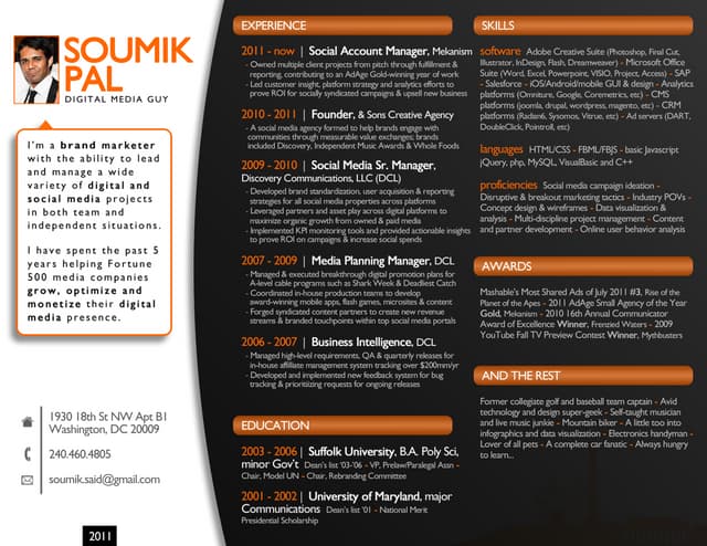 Soumik Pal | Resume 2011 | PPT Soumik Pal | Resume 2011 | PPT