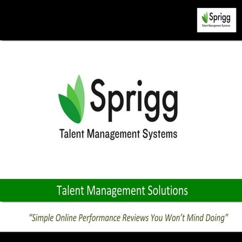 Sprigg essentials ppt ii | PPT
