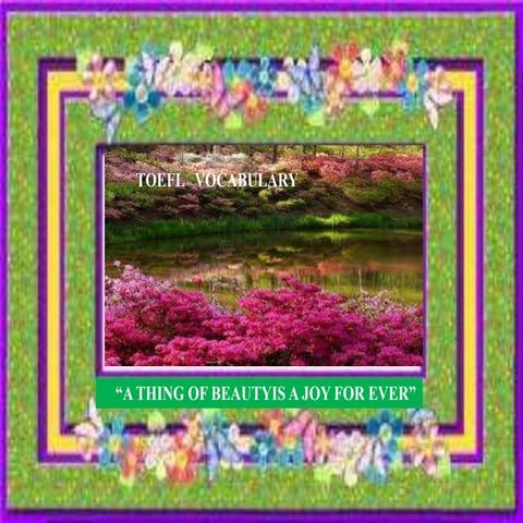 TOEFL VOCABULARY | PPTX
