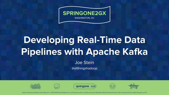 Developing Real Time Data Pipelines With Apache Kafka Ppt