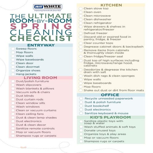 Spring Cleaning Checklist | PDF