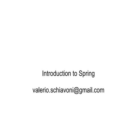 Spring Intro | PPT