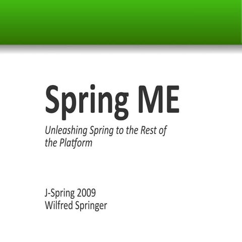Spring ME | PPT