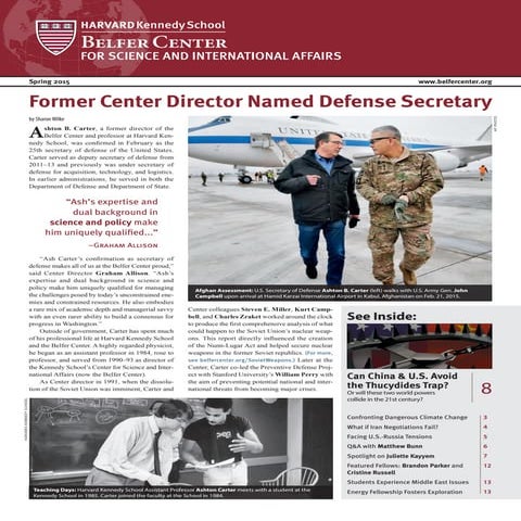 Harvard Kennedy School Spring 2015 newsletter | PDF