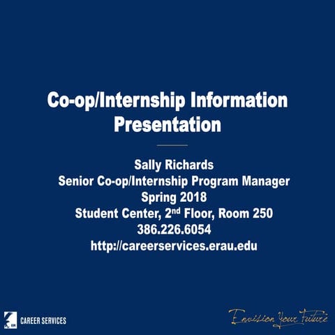 Clemson University Co op Program Orientation by Dr. Jeff Neal, Director ...