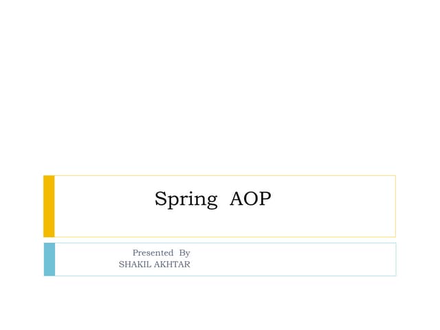 Spring Framework Aop