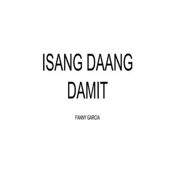 SPRING BOARD NG ISANG DAANG DAMIT NI FANNY GARCIA.pptx