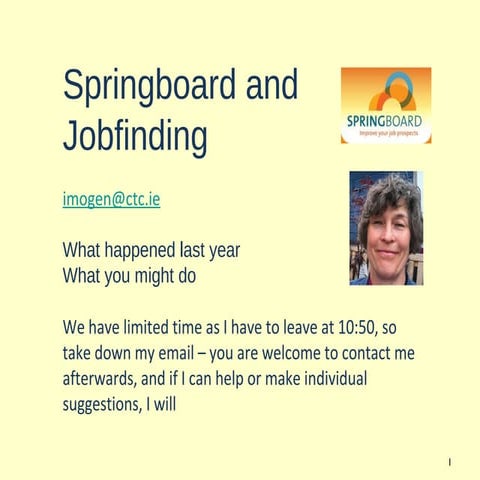 Springboardcareers kn ppt | PPT
