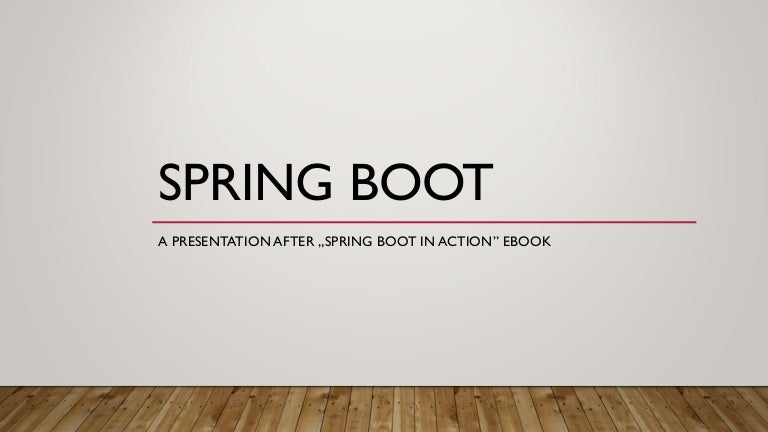 Spring Boot in Action