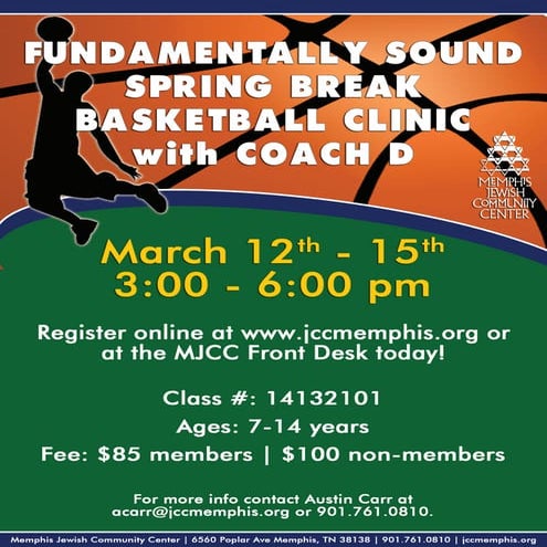 Spring break basketball clinic flyer | PDF | National & Civic Holidays ...