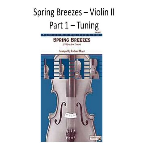 Spring Breezes – Violin II | PPTX