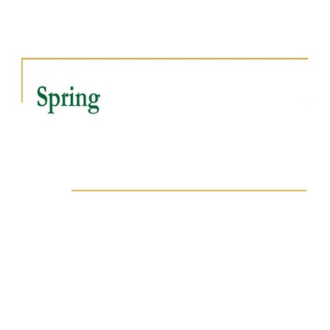 Spring Java Based Container Configuration 