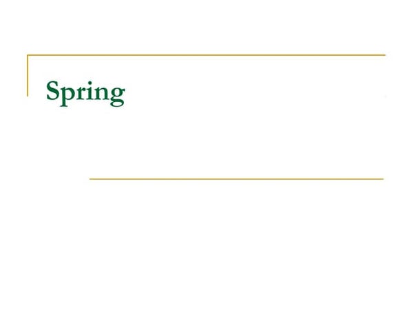 Spring Java Based Container Configuration