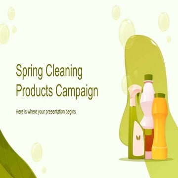 Spring Cleaning Products Campaign by Slidesgo.pptx | Desktop Publishing | Computer Software and ...