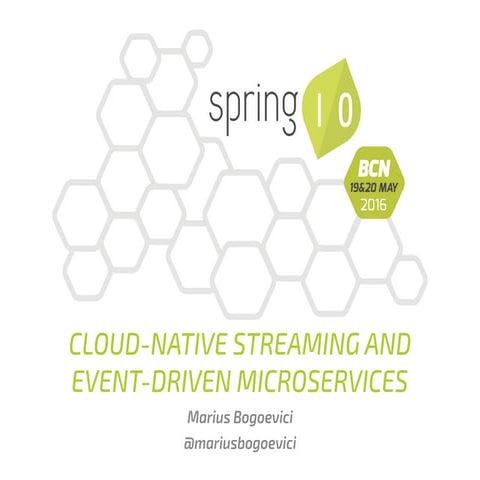 Cloud Native Streaming And Event Driven Microservices Ppt