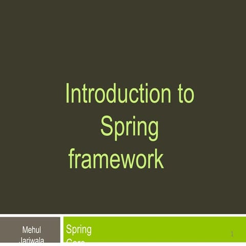 Spring Framework - AOP | PPT