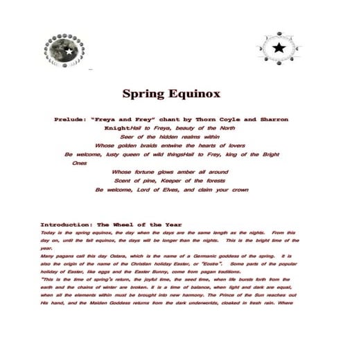 Spring Equinox | DOCX