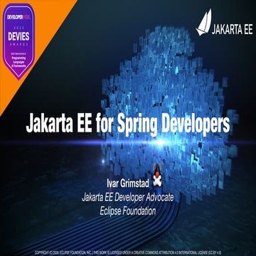 Jakarta EE for Spring Developers | PPT