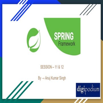 Spring framework AOP | PPTX