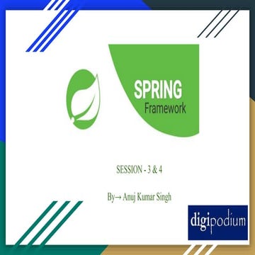 Spring Framework Ioc And Dependency Injection Ppt