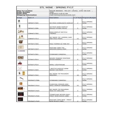 Spring (FY17) POS Order | PDF