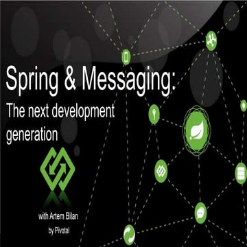 Spring & messaging | PPTX | Cloud Computing | Internet