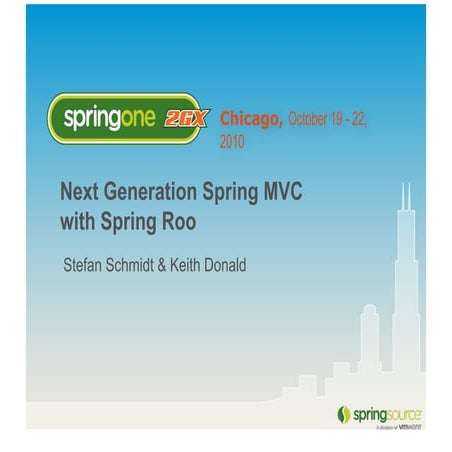 Next Generation Spring Mvc With Spring Roo Ppt