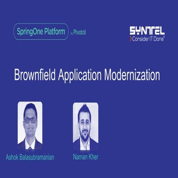 Automating Brownfield Application Modernization on Pivotal Cloud Foundry | PPTX