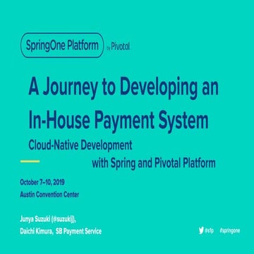 SpringOne Platform 2019 | PPT