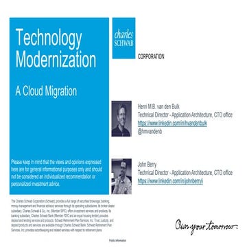 Tech Modernization: A Cloud Migration | PPT