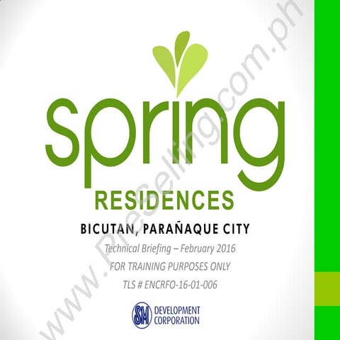 Spring Residences - SMDC - Bicutan | PDF