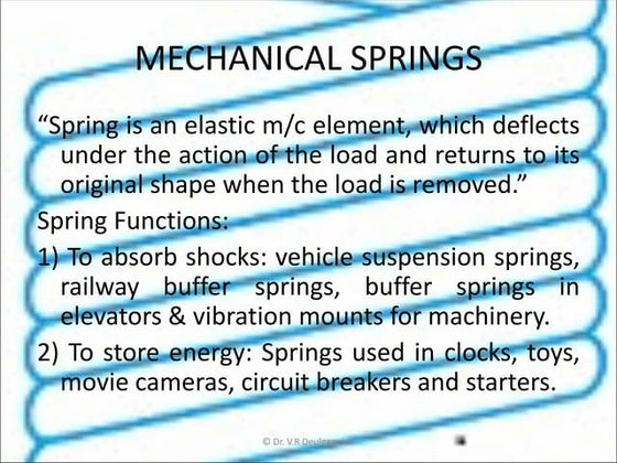 Design of helical spring | PPT