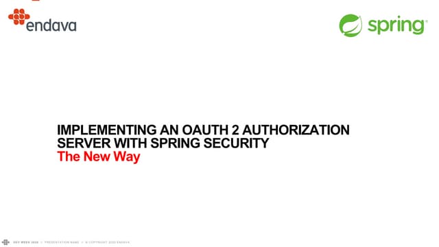 Spring Security Oauth2 New Aspptx Web Development Internet 5799