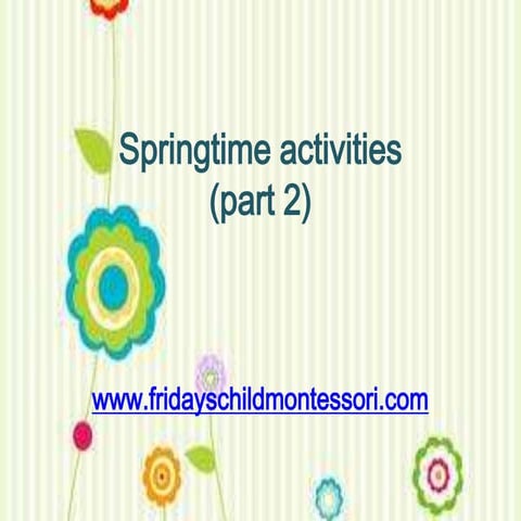 Springtime activities part 2 | PPT