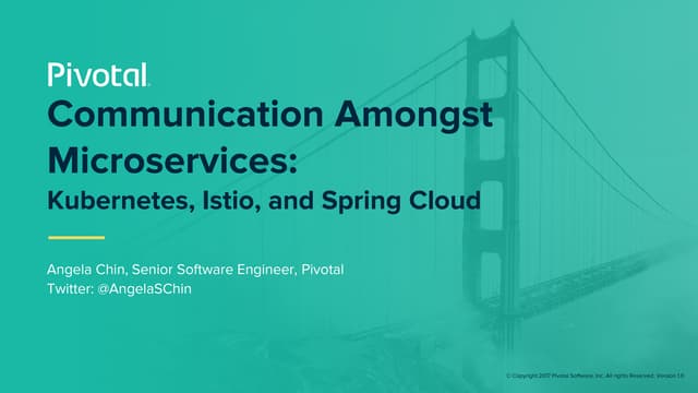 Communication Amongst Microservices Kubernetes Istio And Spring Cloud Angela Chin Ppt 0381