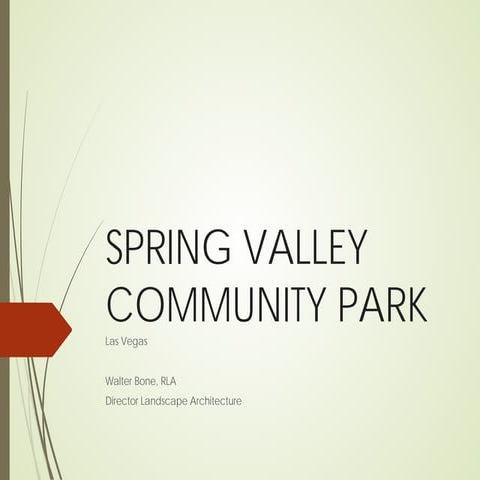 Spring Valley Community Park | PPT