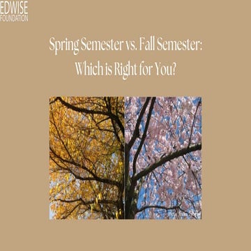 Spring vs. Fall Semester for U.S. Studies. | PPT