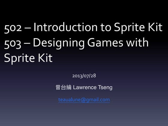 SpriteKit 101 | PPT
