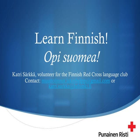 Learn Finnish! Opi suomea! | PDF