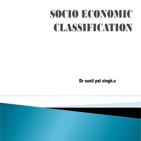 socioeconomic status classification | PPT