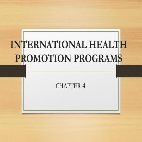 Sps160 chapter 4 health promotion programs | PPT