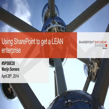 Using SharePoint to get a LEAN enterprise | PPT