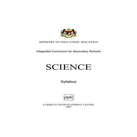 Secondary Science Syllabus | PDF