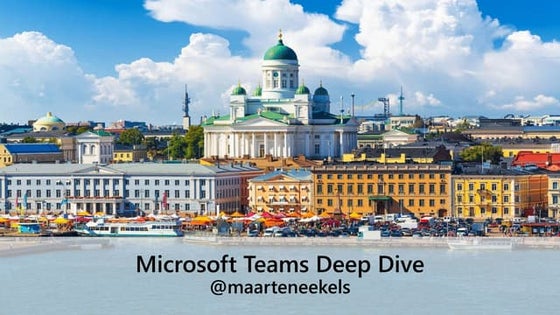 ESPC19 - Microsoft Teams Architecture Deep Dive | PPTX
