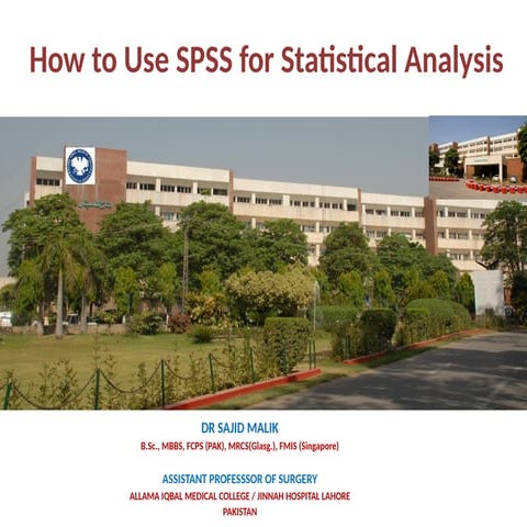 how to use SPSS and analysis scoring system | PPT