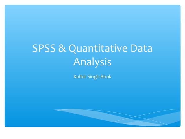 Spss Introductory Session Data Entry And Descriptive Stats Ppt Free Download